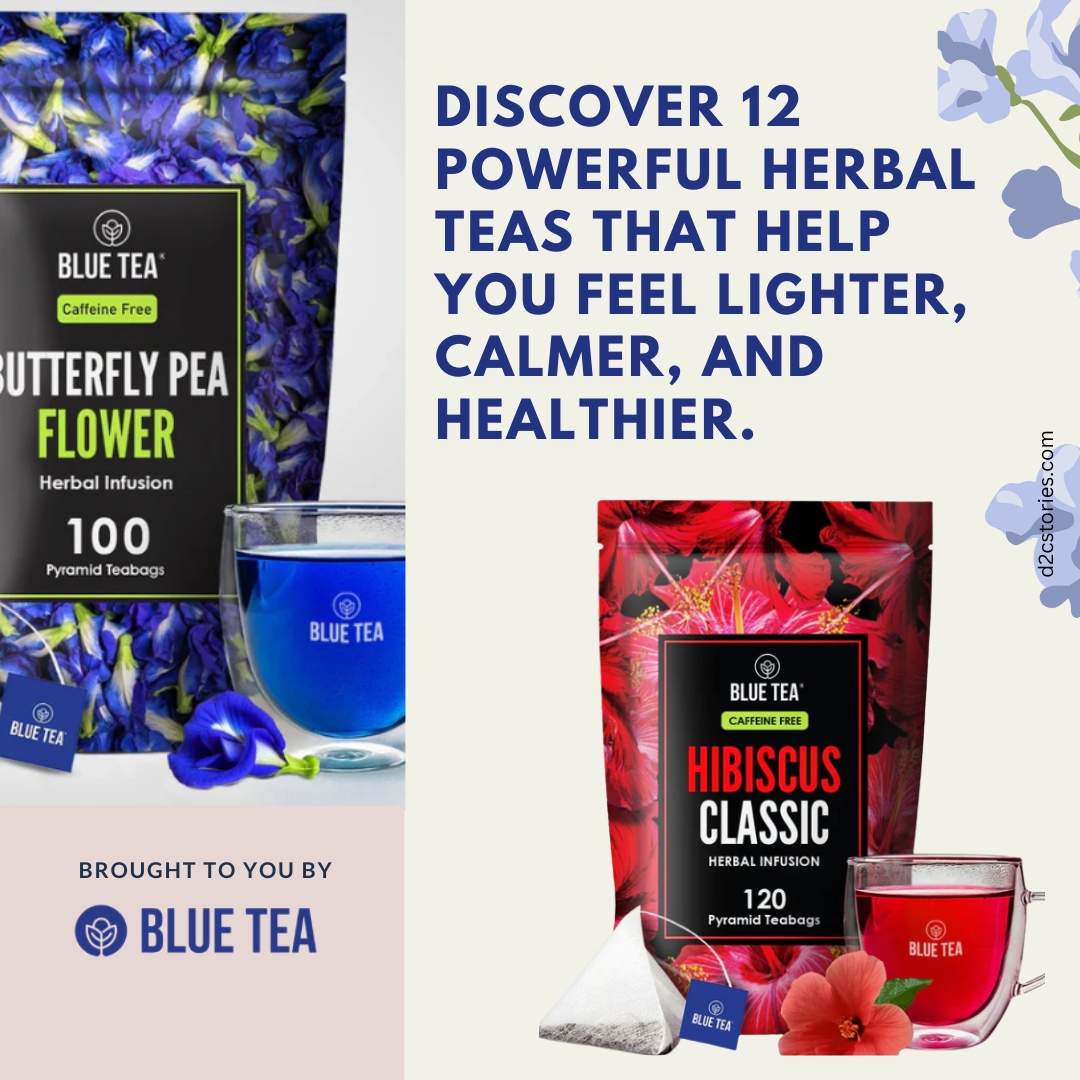 Why not try these amazing herbal teas from Blue Tea?